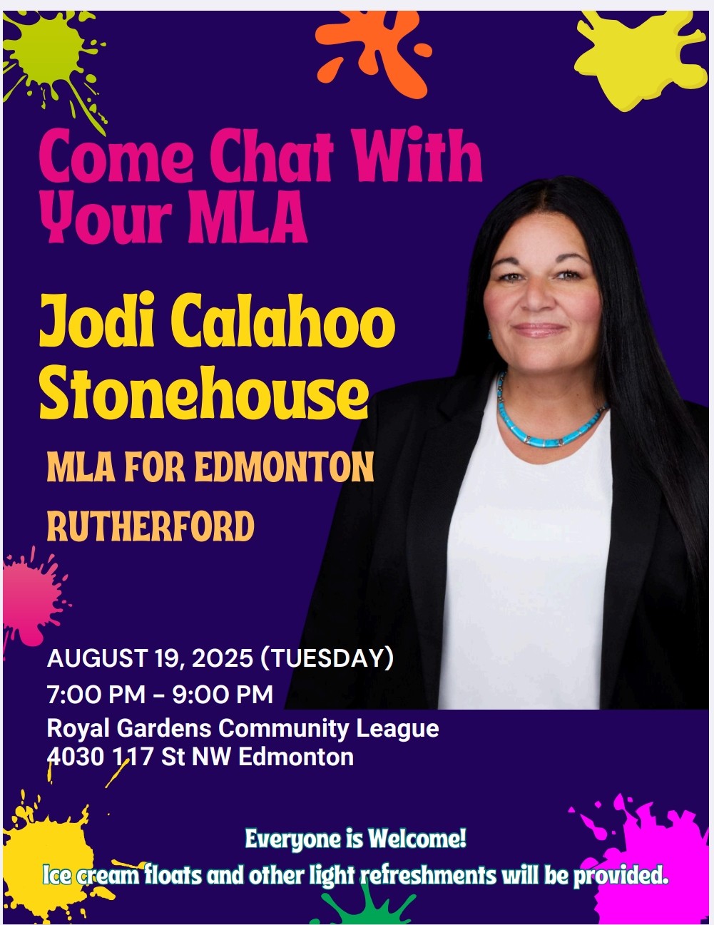 Ice Cream Floats with Jodi Calahoo Stonehouse « Alberta's NDP